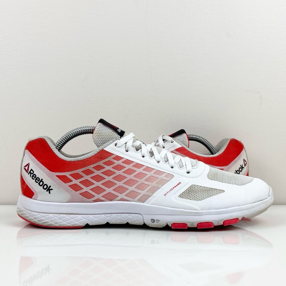 Reebok 3d Fuseframe White & Orange Women's Athletic T… - Gem